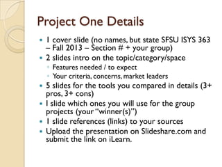 Group project overview_(1)_(1) | PPTX | Computer Software and ...