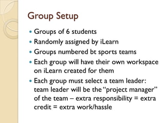 Group project overview_(1)_(1) | PPTX | Computer Software and Applications | Computing