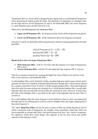 Project report on RF Filter Design | PDF