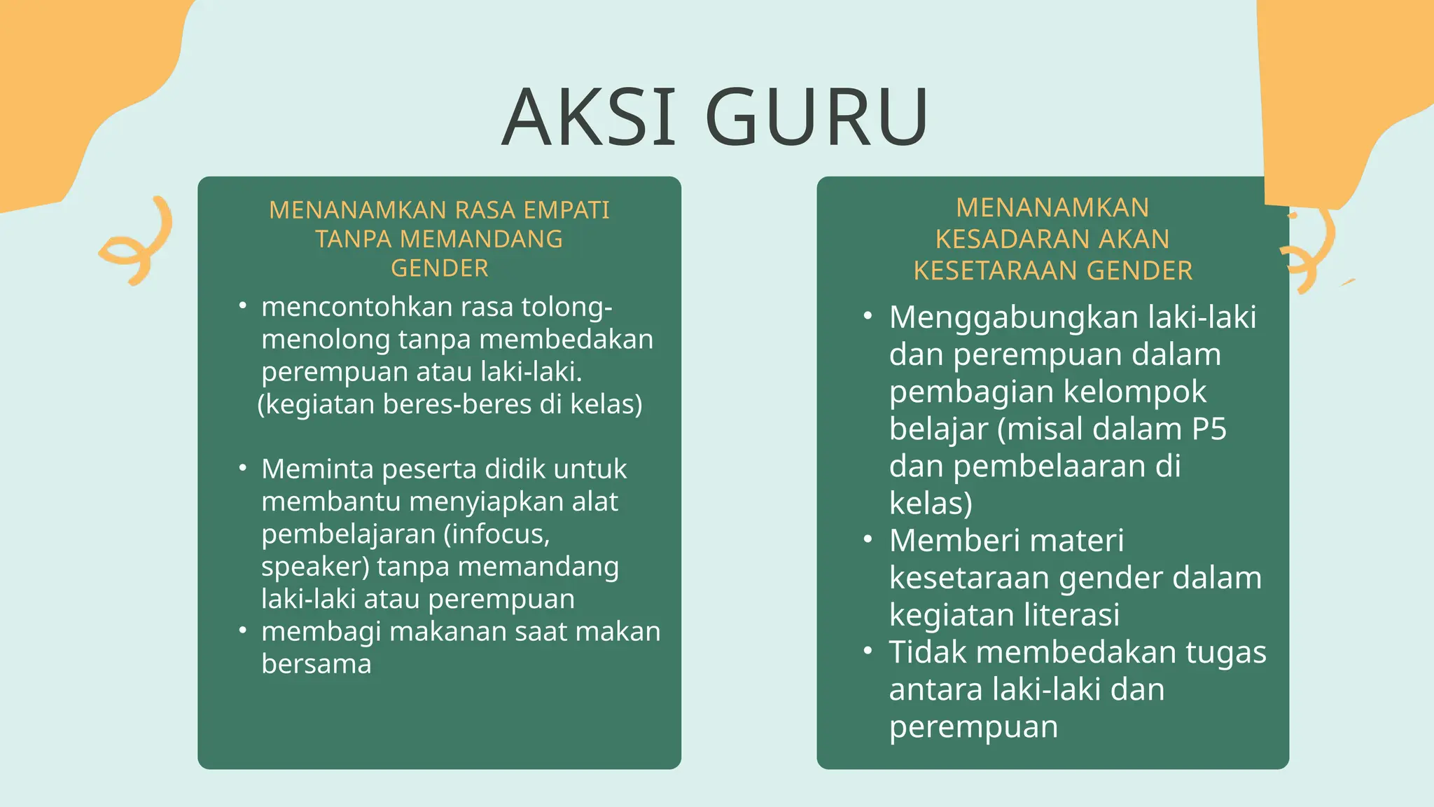 presentasi implementasi kesetaraan gender | PPTX