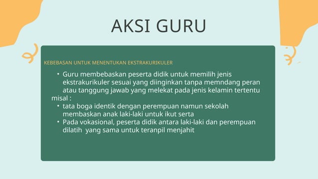 presentasi implementasi kesetaraan gender | PPTX