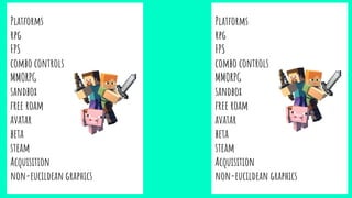 Revising Minecraft | PPTX