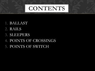 railway ppt for civil engg. | PPTX