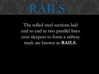 railway ppt for civil engg. | PPTX