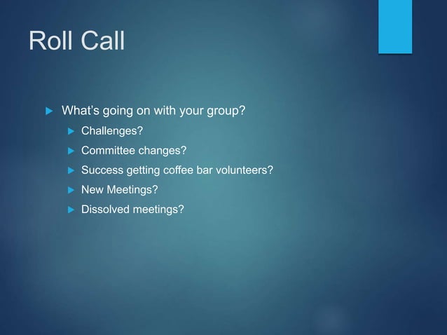 Group rep meeting 121115 | PPTX