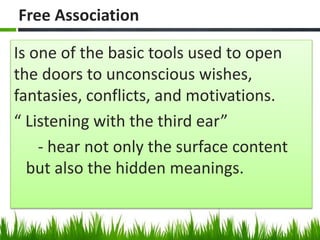 Free Association Therapy