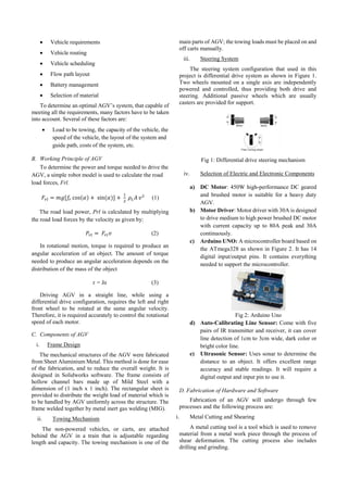 Development of Automated Guided Vehicle (AGV) | PDF
