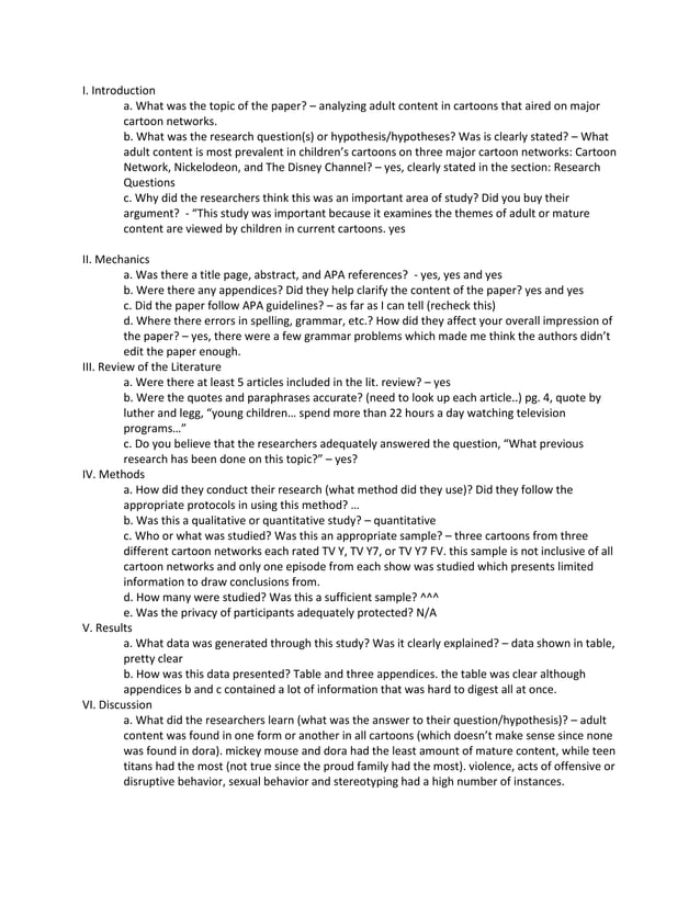 Group research rough outline | DOCX