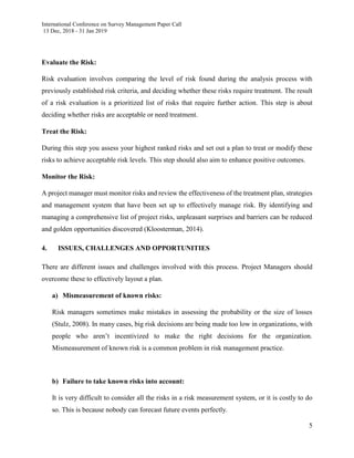 RISK MANAGEMENT: ISSUES, CHALLENGES AND OPPORTUNITY | PDF | Business ...