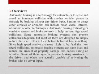 Automatic Braking System | PPTX
