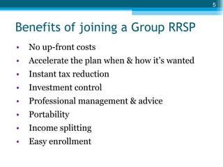 Why a Group RRSP? | PPT