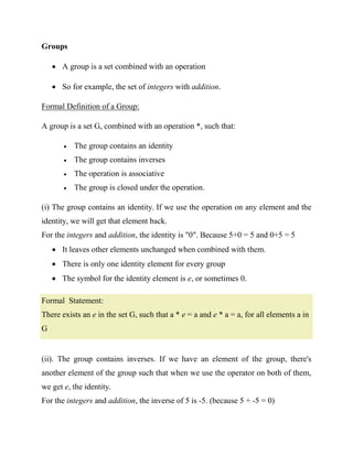 Groups | PDF