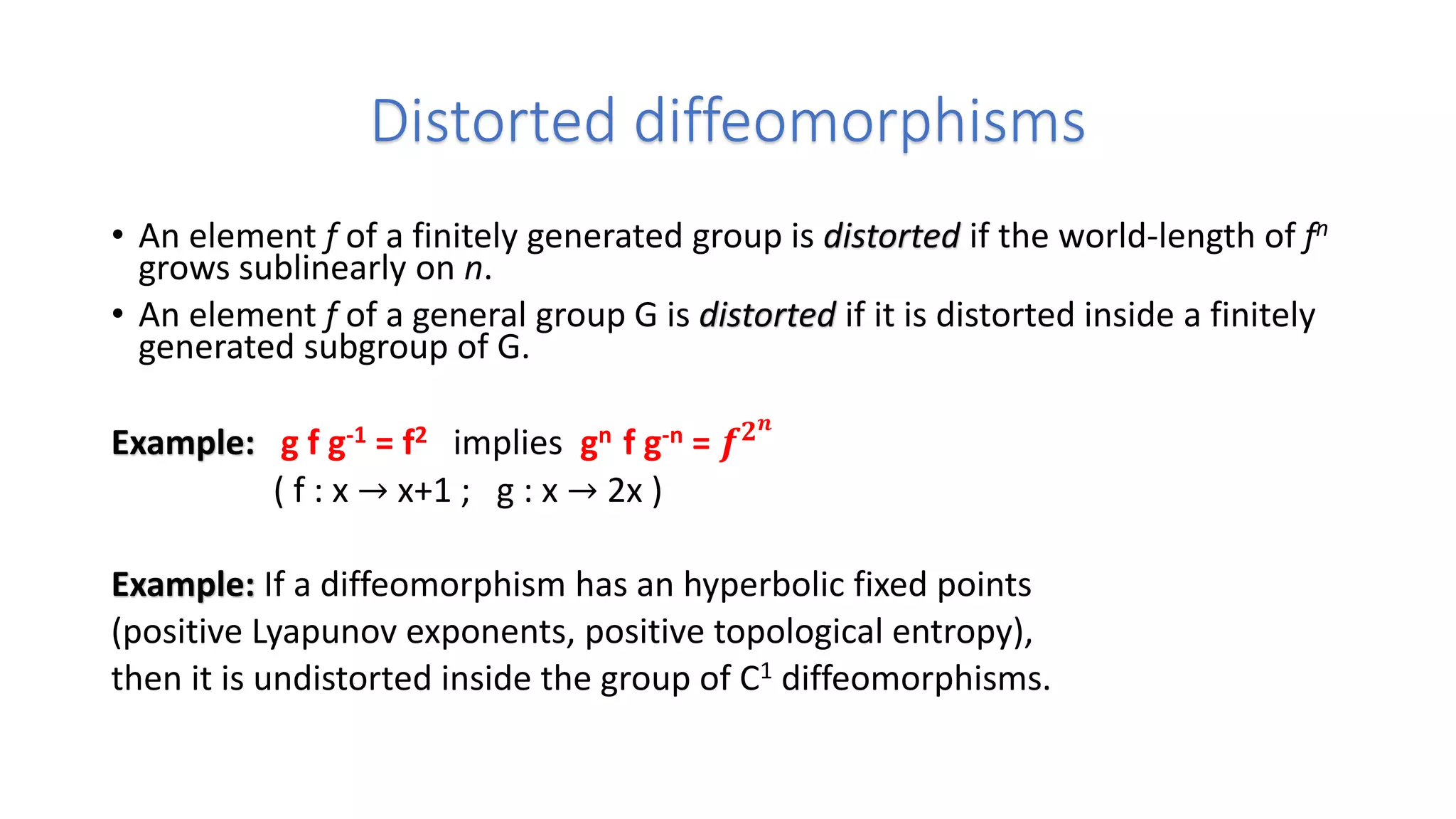 On groups and dynamics | PPT