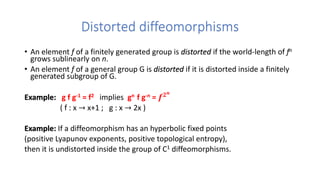 On groups and dynamics | PPT