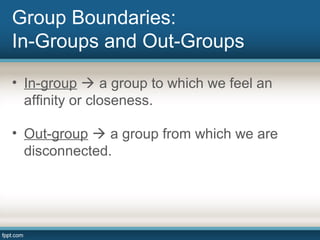 ELEMENTS OF SOCIAL LIFE: GROUPS AND ORGANIZATIONS | PPT