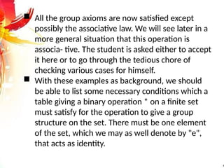 Fundamentals of Group Theory: Definitions, Properties, and Examples | PPTX