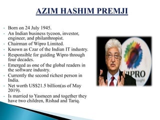 Presentation on Azim Premji | PPTX