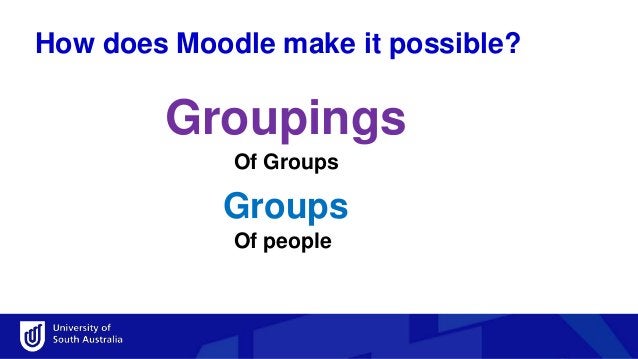 Moodle Groups and groupings | PPT