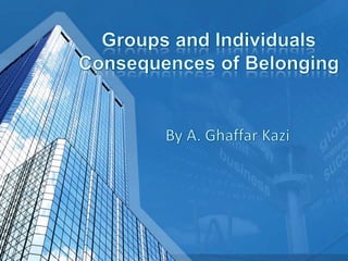 Groups and individuals | PPTX