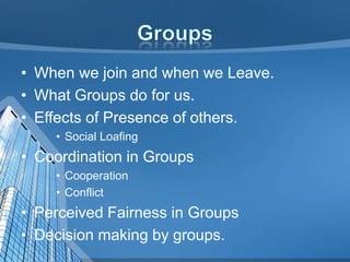 Groups and individuals | PPTX