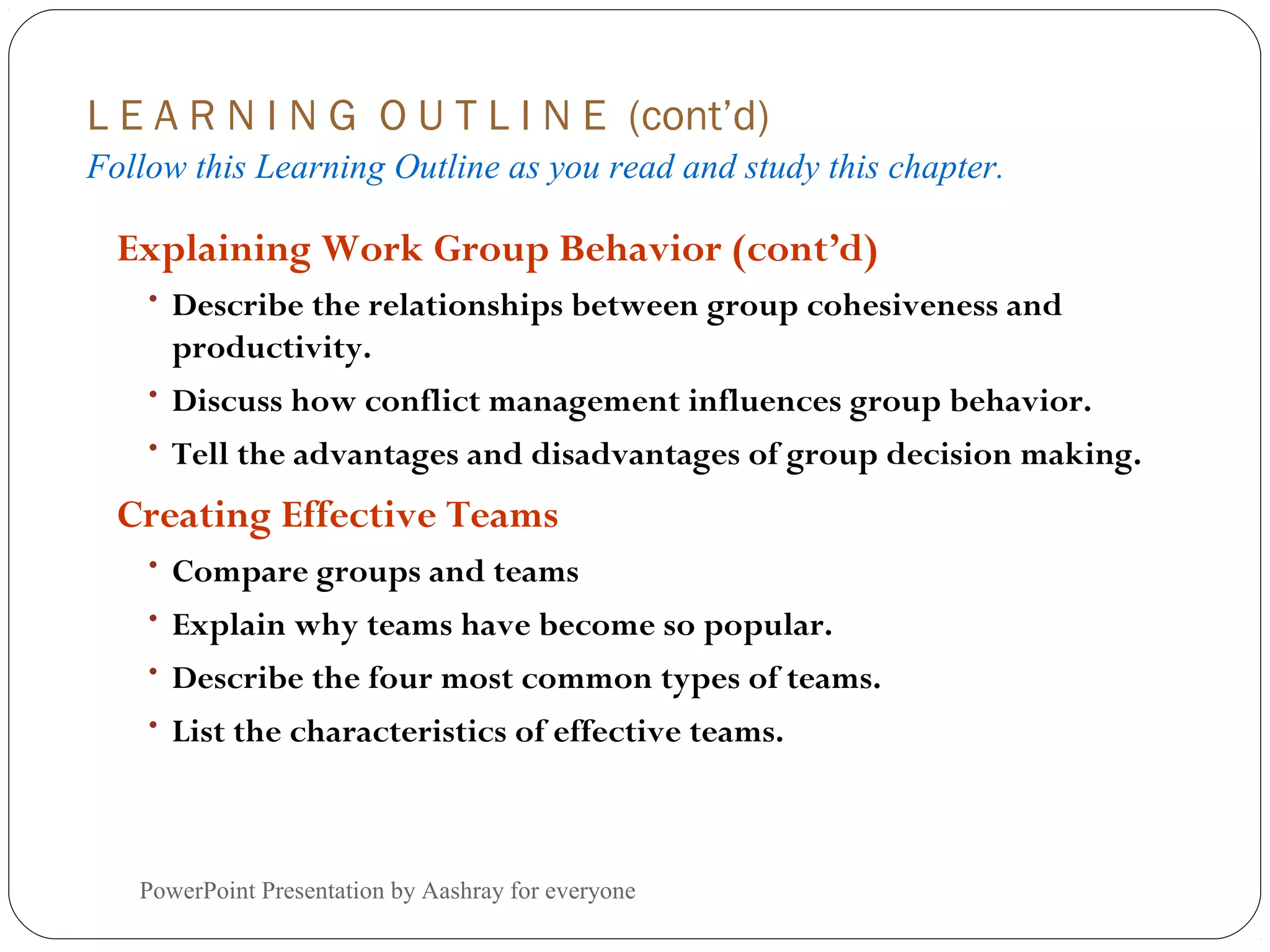 Groups and teams | PPT