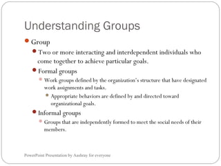 Groups and teams | PPT
