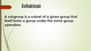 Presentation on Groups BSc maths important for students | PPT