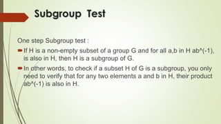 Presentation on Groups BSc maths important for students | PPT