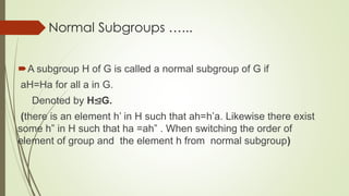 Presentation on Groups BSc maths important for students | PPT