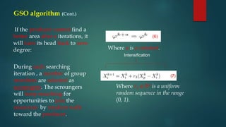 Group Search Optimizer (GSO) (Population base algorithm) | PPT