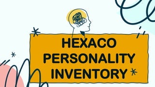 Hexaco personality and performance intelligence test | PPTX