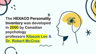 Hexaco personality and performance intelligence test | PPTX