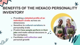 Hexaco personality and performance intelligence test | PPTX