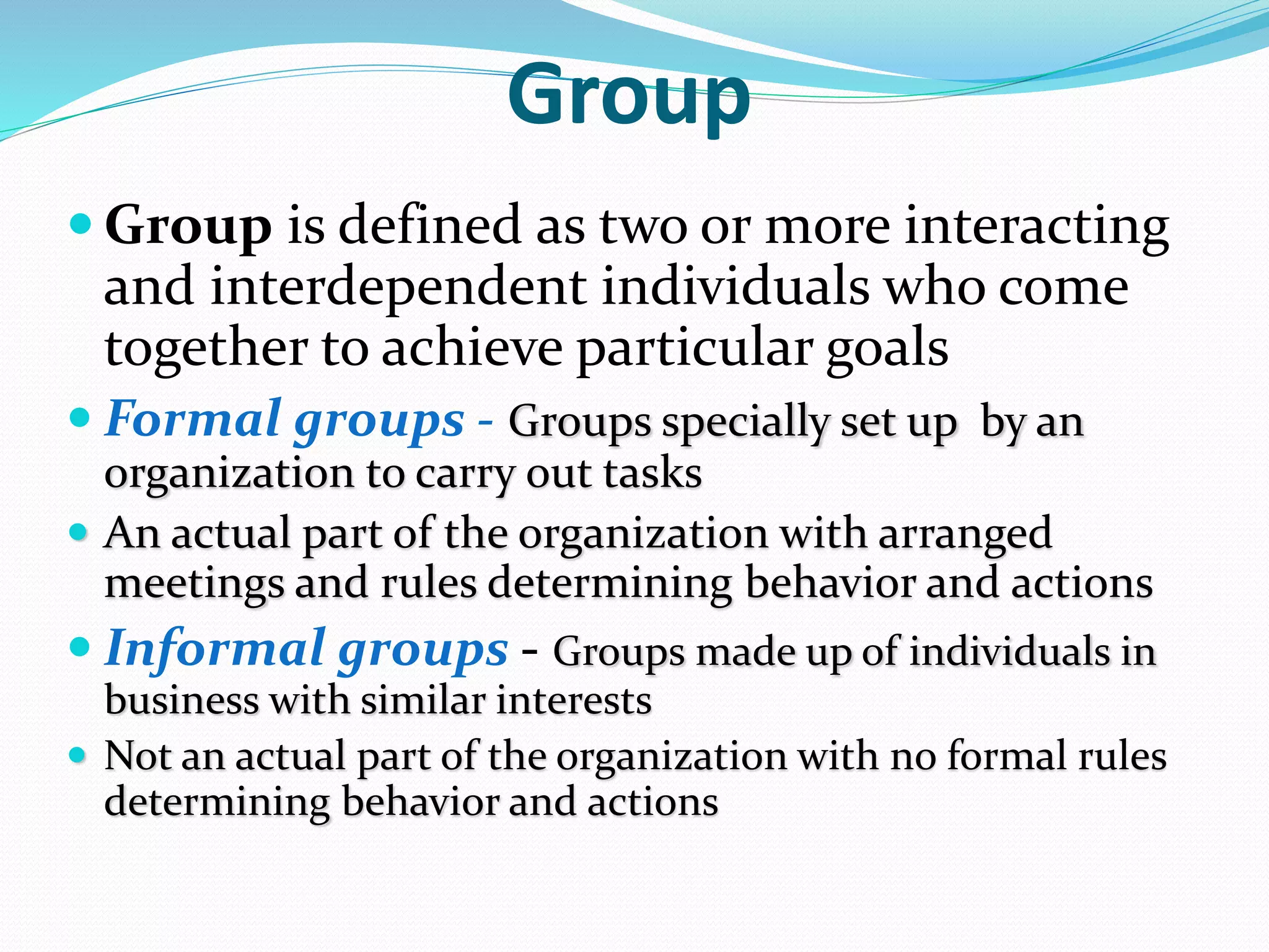 Group development and turning groups into effective teams | PPT