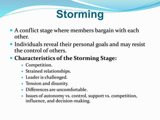 Group development and turning groups into effective teams | PPTX
