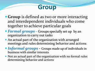 Group development and turning groups into effective teams | PPTX
