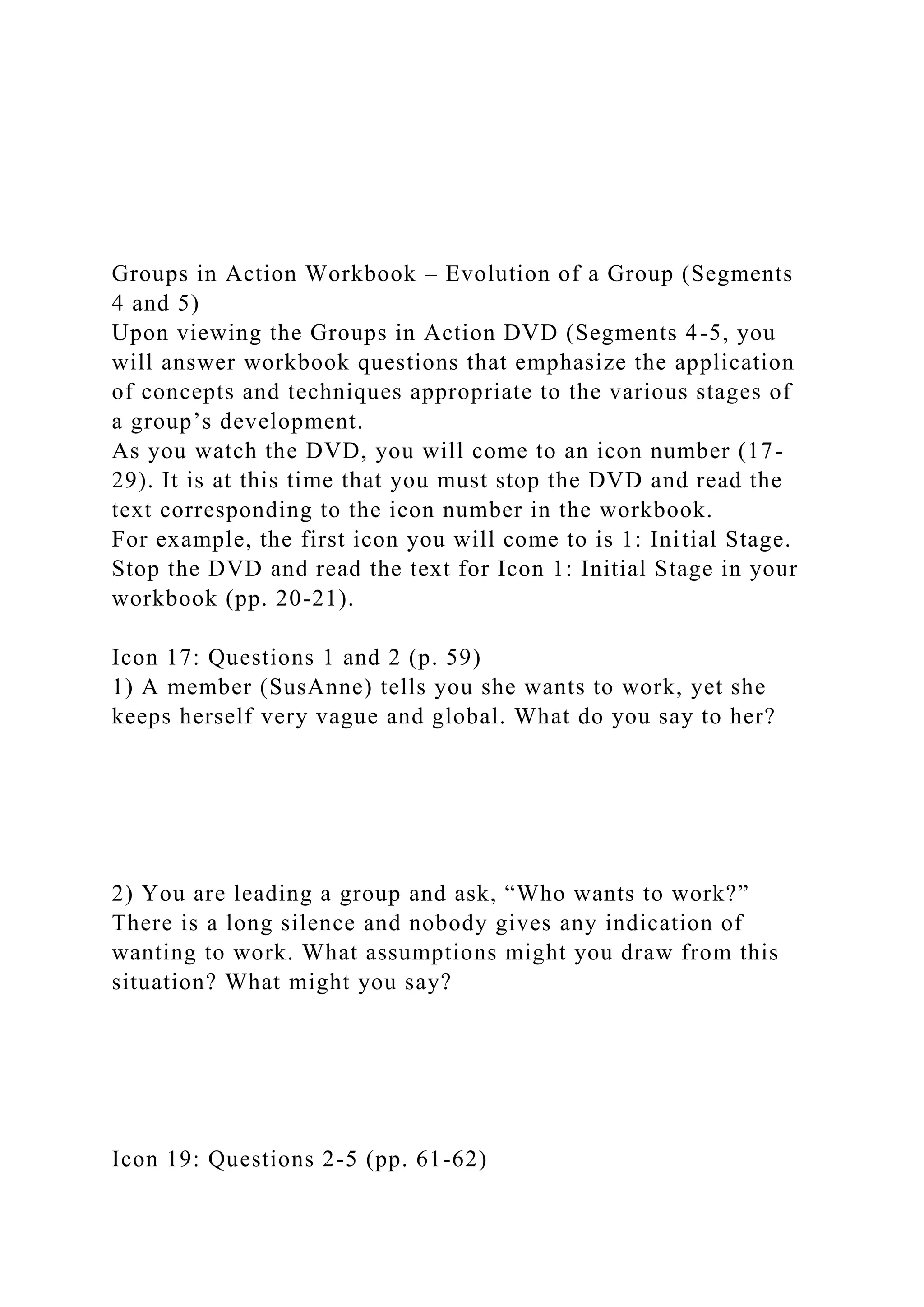 Groups in Action Workbook – Evolution of a Group (Segments 4.docx