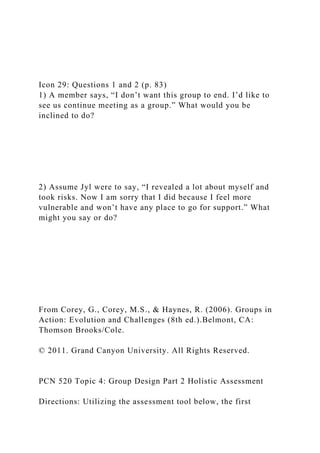 Groups in Action Workbook – Evolution of a Group (Segments 4.docx