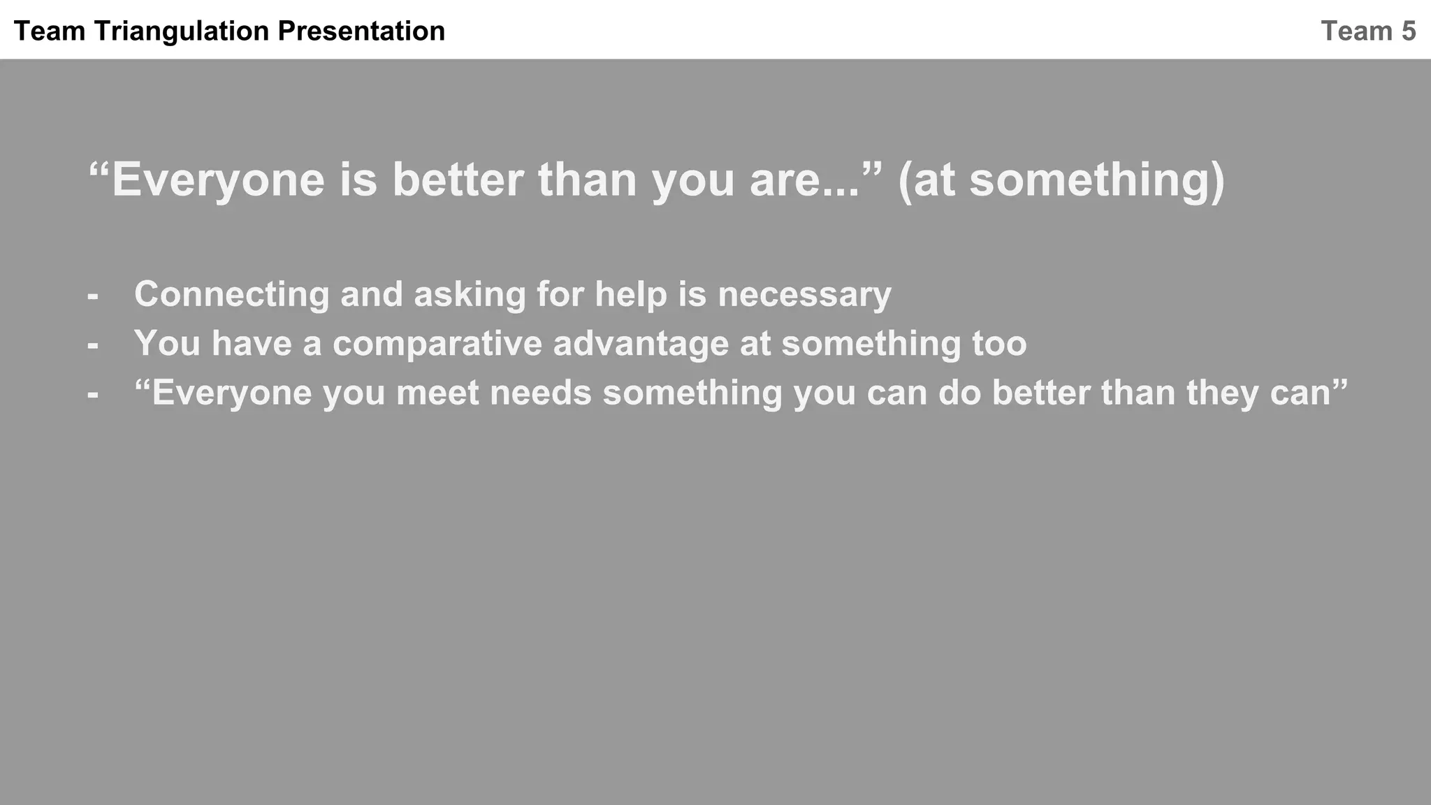 Team Triangulation Presentation | PDF