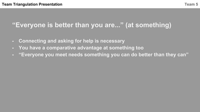 Team Triangulation Presentation | PPT