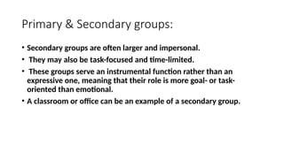GROUPS & ORGANIZATION ......2nd ppt.pptx