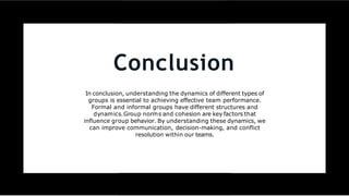 Groups & Teams presentation | PPT