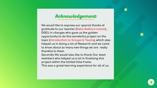 Groups & Teams presentation | PPT