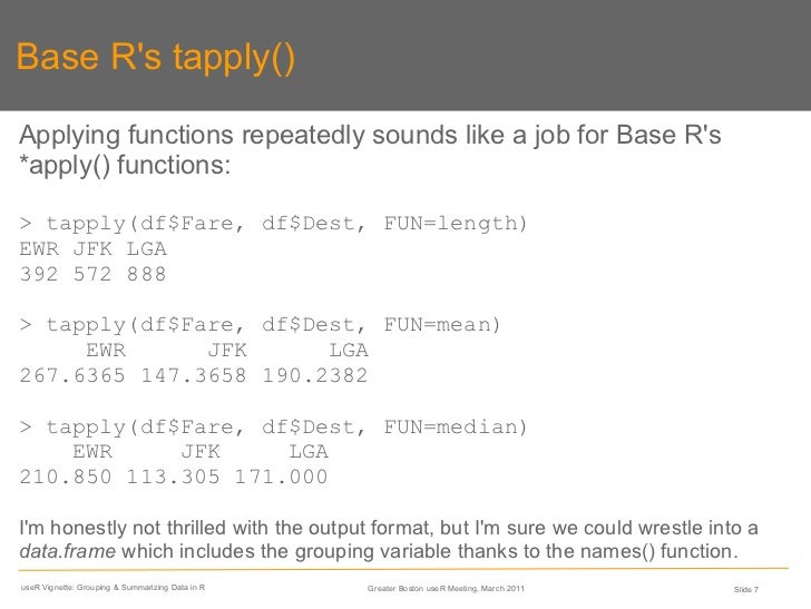 Grouping And Summarizing Data In R