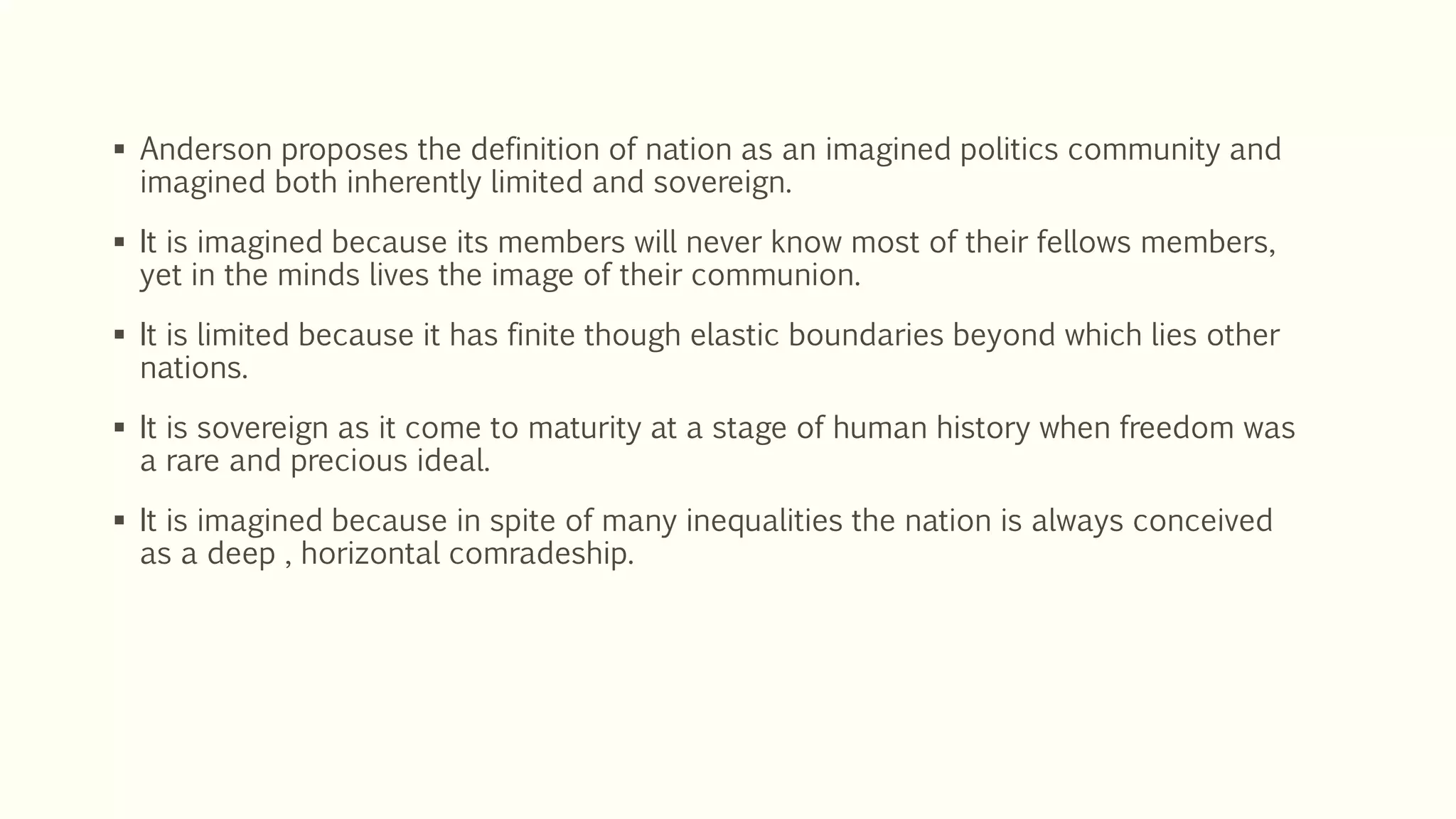 IMAGINED COMMUNITIES | PPTX