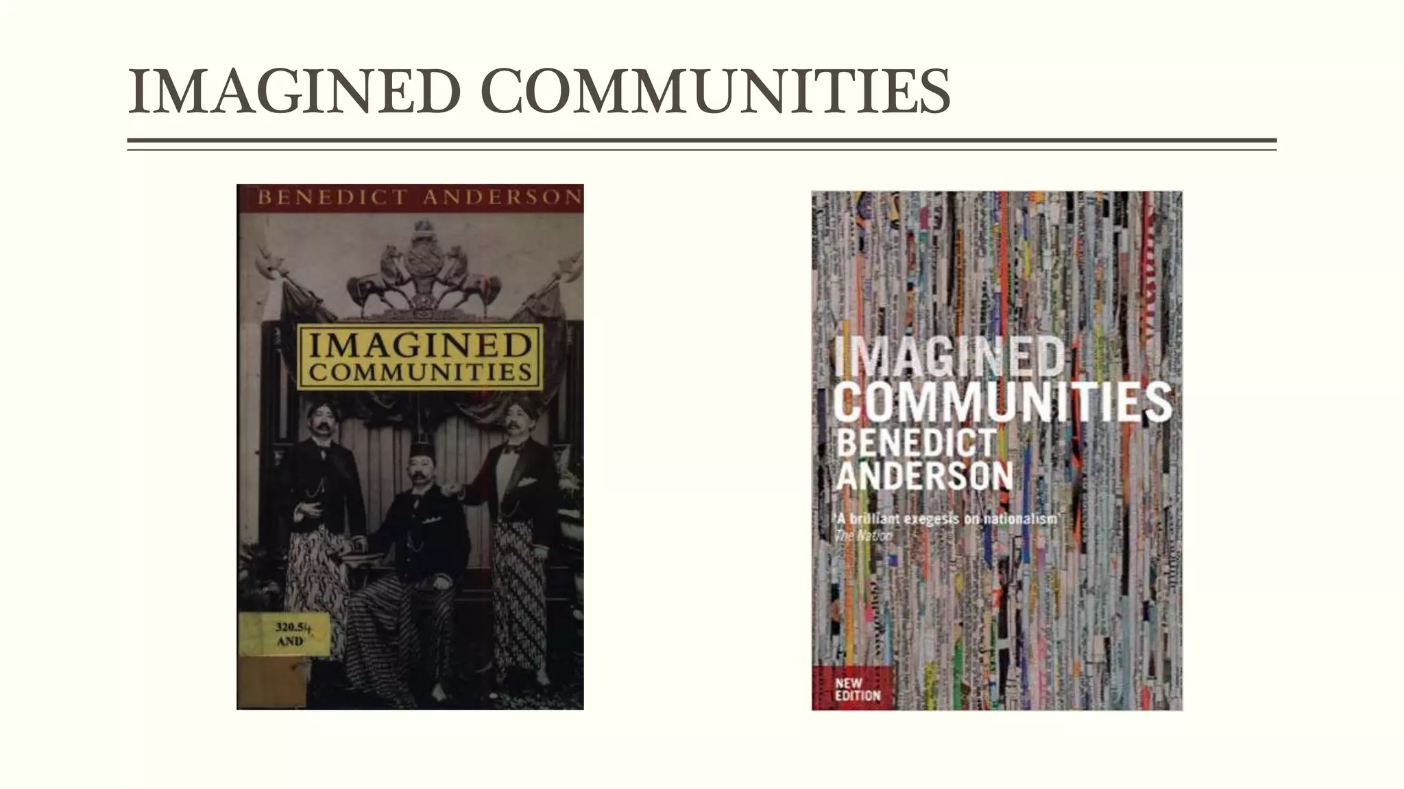 IMAGINED COMMUNITIES | PPTX