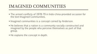 IMAGINED COMMUNITIES | PPTX