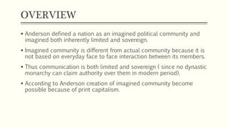 IMAGINED COMMUNITIES | PPTX
