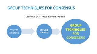Group Techniques for Consensus | PPT