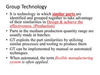 Group technology | PPTX